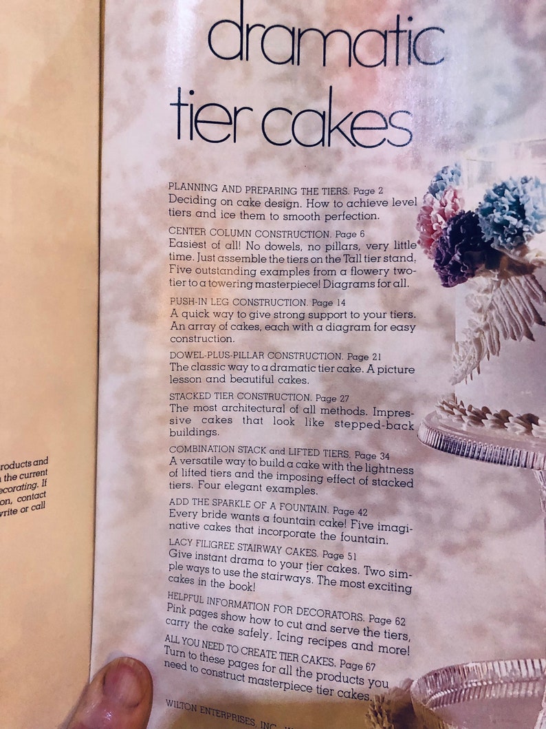 Tier Cakes Cookbook...."wilton Shows You How to Create Dramatic Tier ...