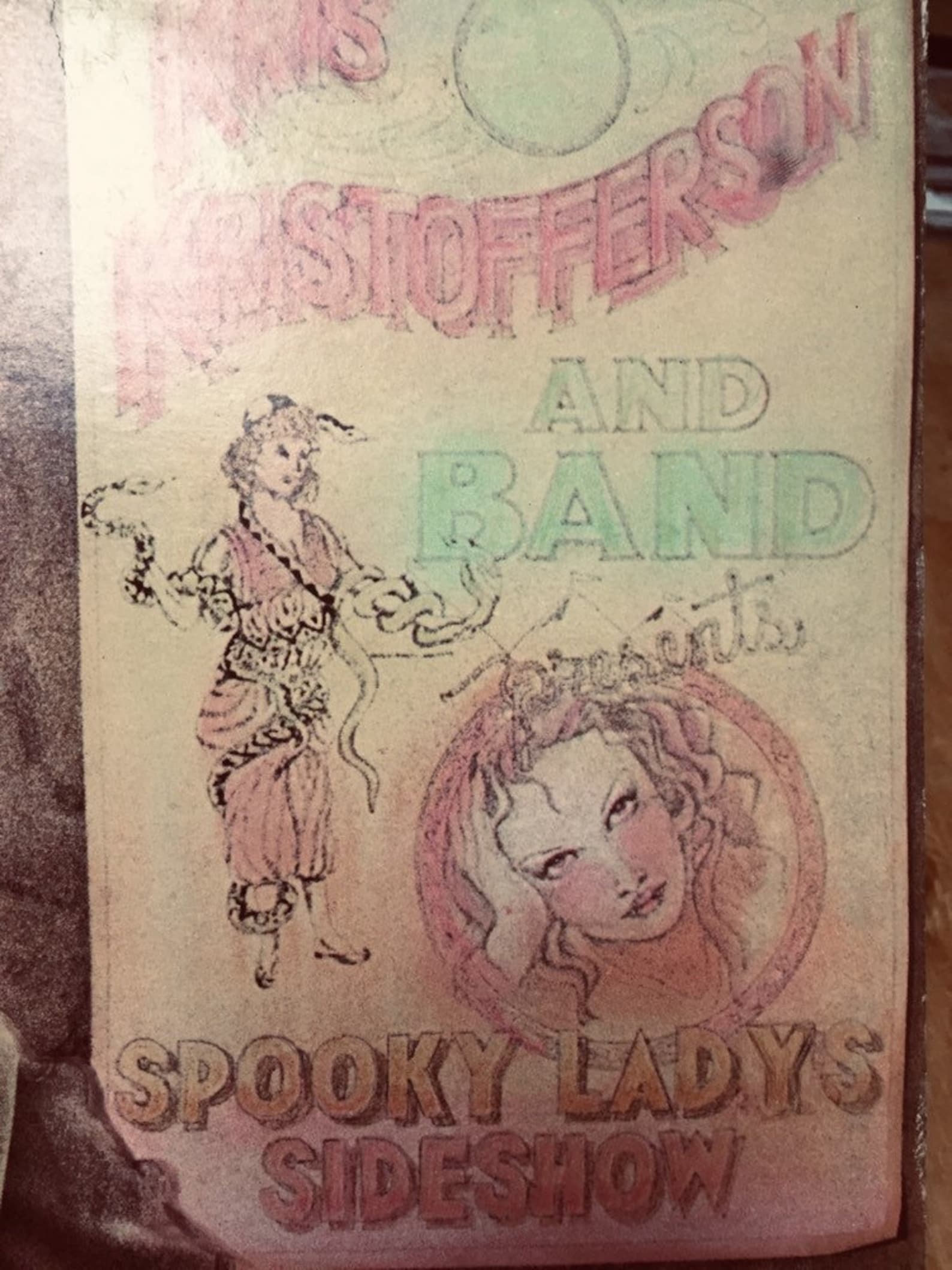 Kris Kristofferson spooky Lady's Sideshow Vinyl LP Music....country ...