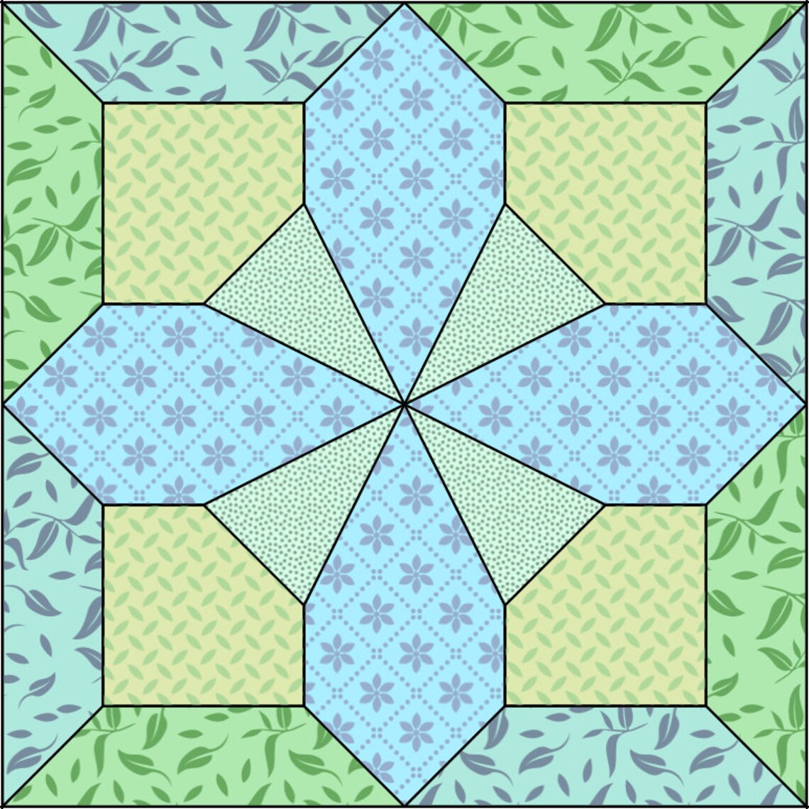 Candy Stripes Block English Paper Piecing Digital Download - Etsy