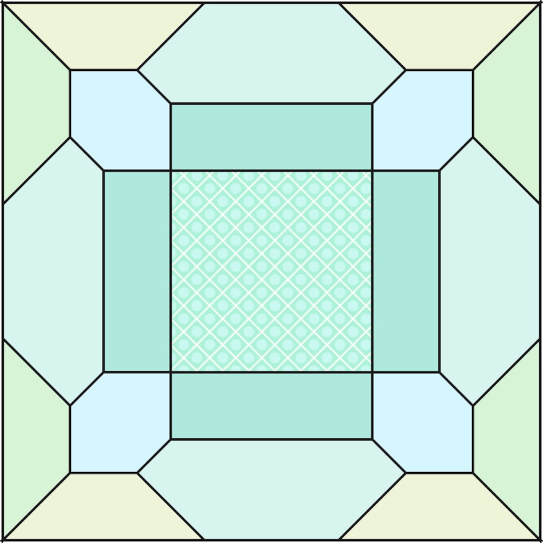 Stain Glass Block SVG File Digital Download - Etsy