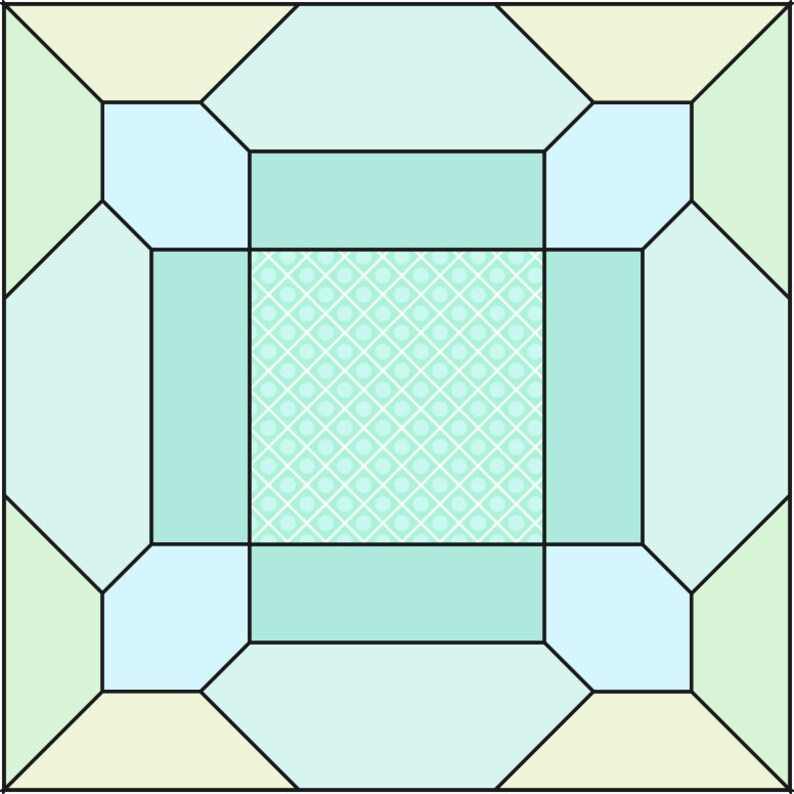 Stain Glass Block SVG File Digital Download - Etsy