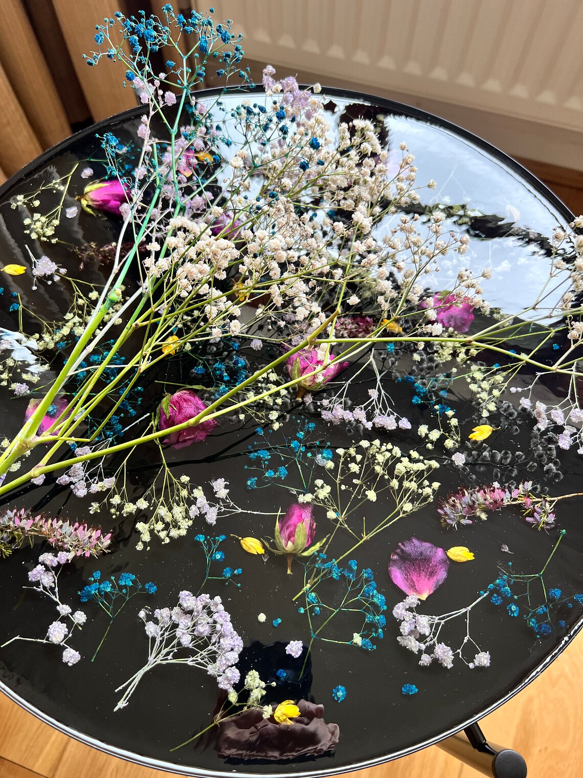 Resin Flower Table, Coffee Table, Coffee Table, Epoxy Resin Round Table ...