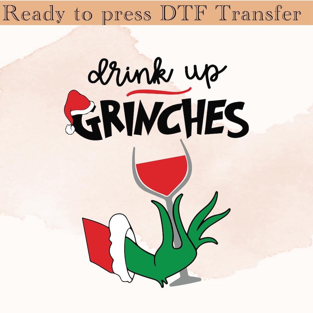 Grinch DTF Transfer, Christmas Ready to Press Transfers for Apparel, Grinch Face Dtf, Christmas ...