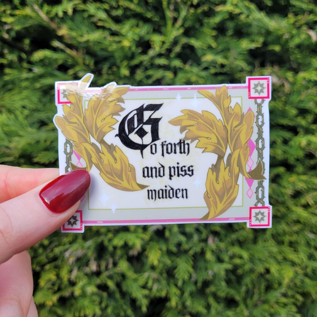 Go Forth Medieval - Sticker - Etsy