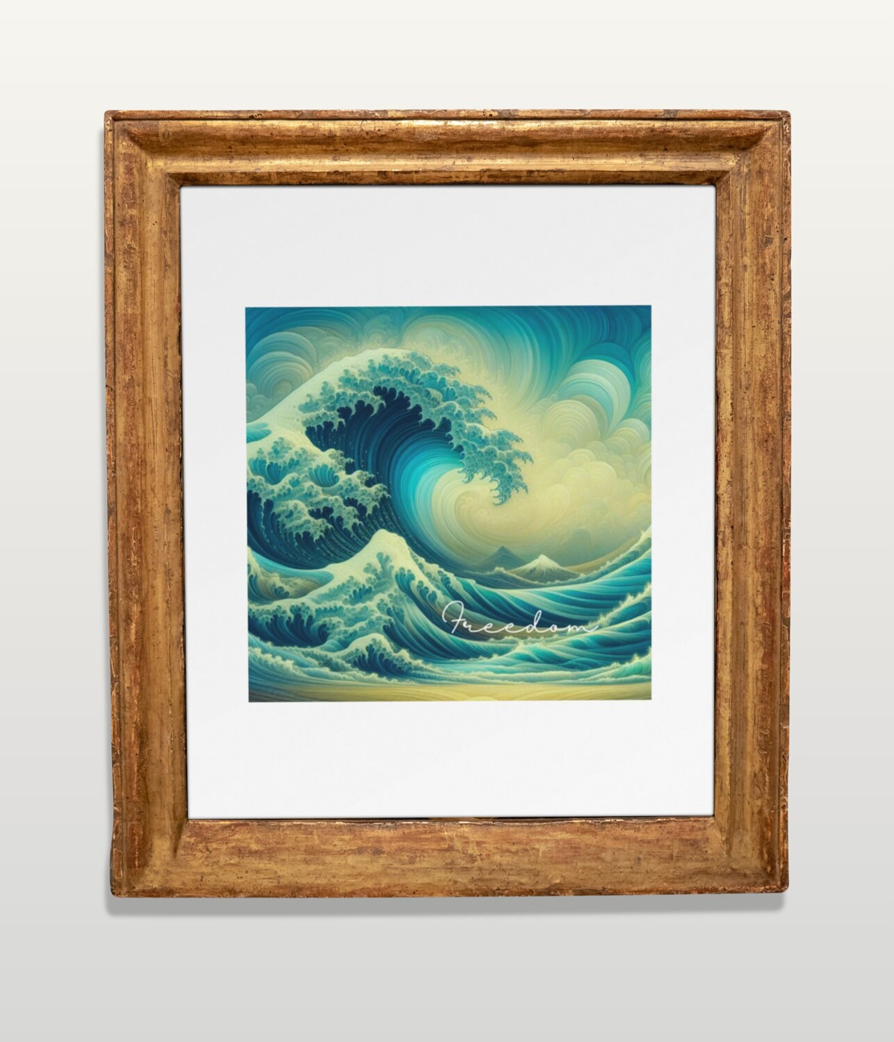 Wave Freedom Printable Digital Art Print, Inspiring Spiritual Décor ...