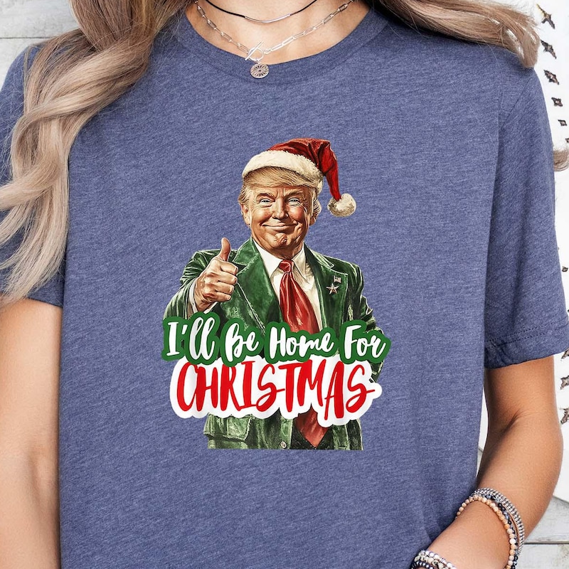 Trump in a Santa Hat - Etsy
