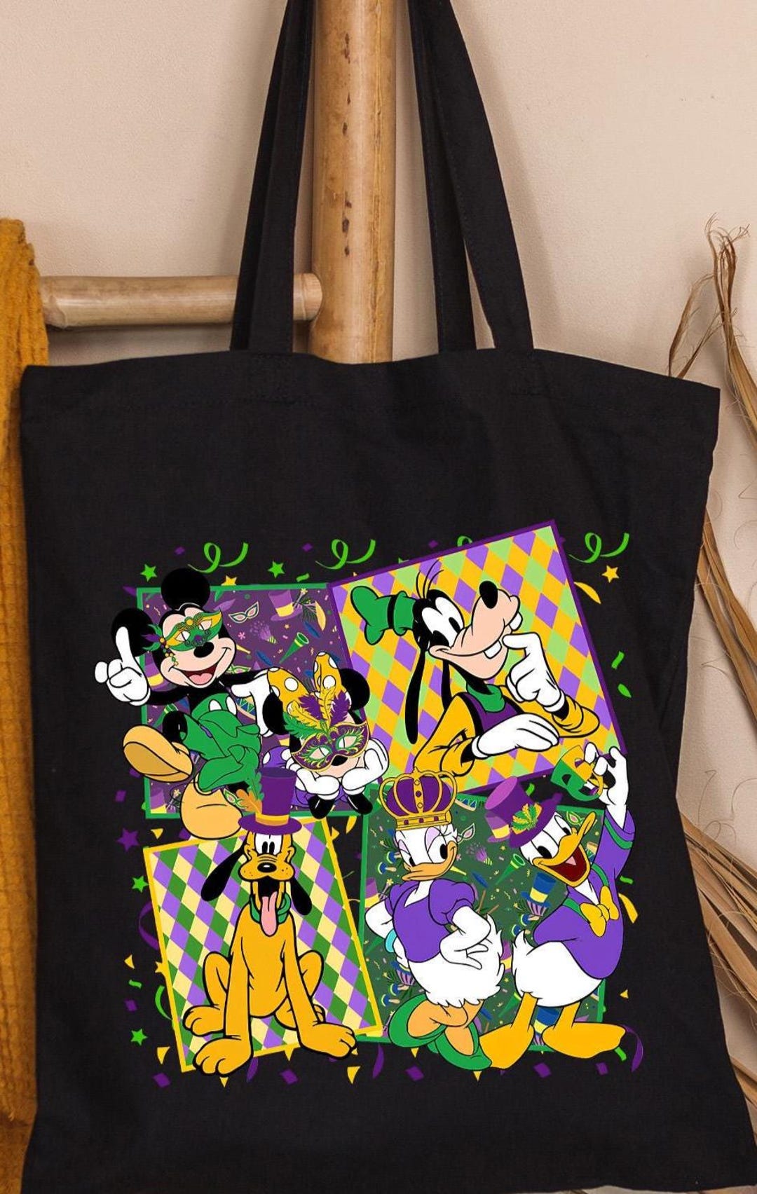 Disney Mardi Gras Tote Bag, Mickey Mardi Bag, Minnie Madi Gras Gift ...