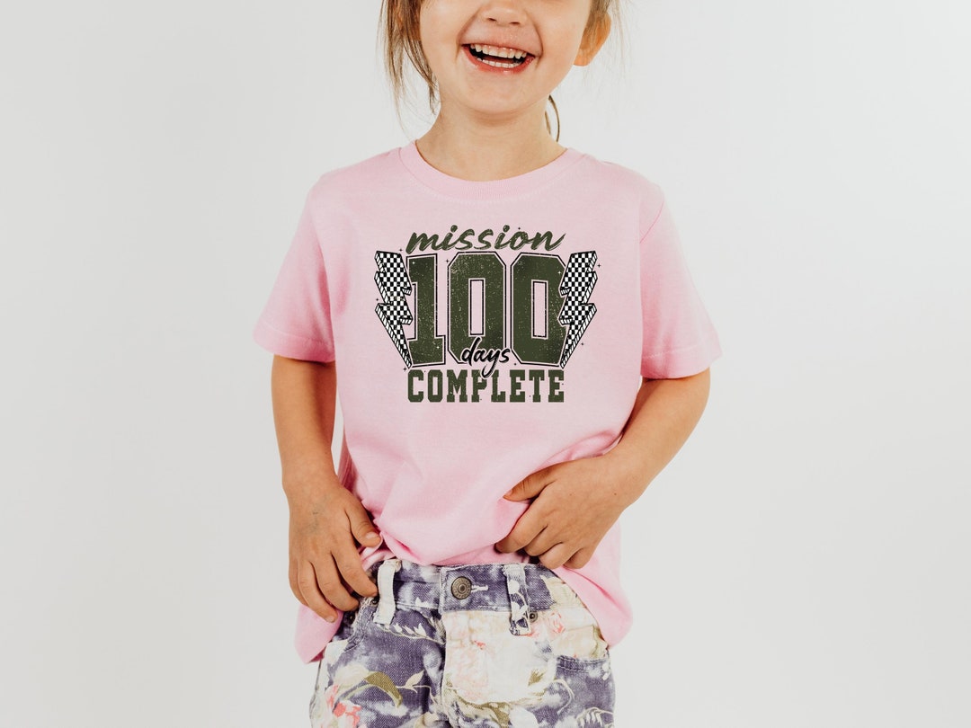 Mission 100 Days Complete Shirt, Military Style School, Primary School ...