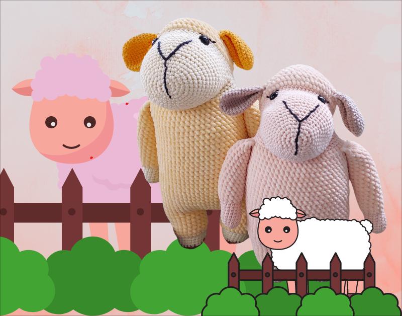 Amigurumi Sheep Crochet Pattern - Easy Beginner Friendly Original DIY ...