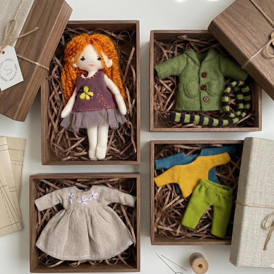 Mini Rag Doll Sewing Pattern – 5.5" Doll & Clothes (PDF Tutorial) - Etsy