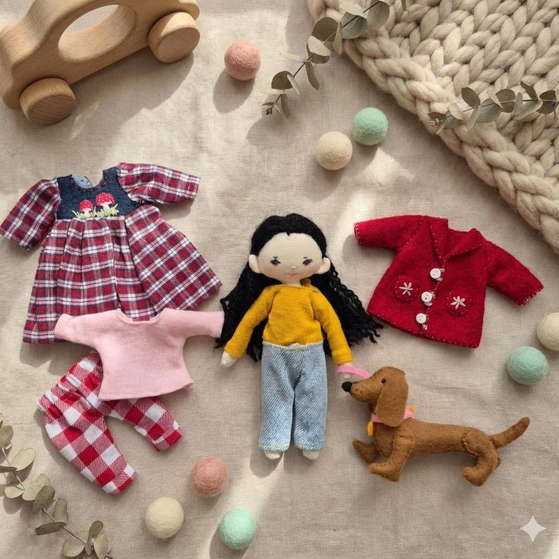 Rag Doll Fabric House - Etsy UK