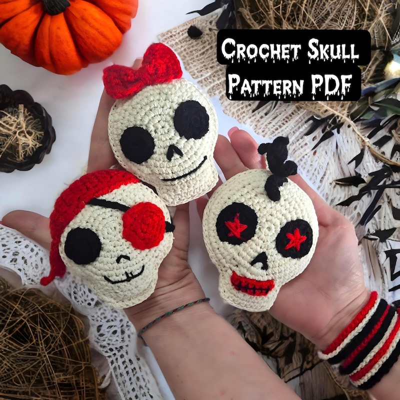 Crochet Skull Pattern - Etsy