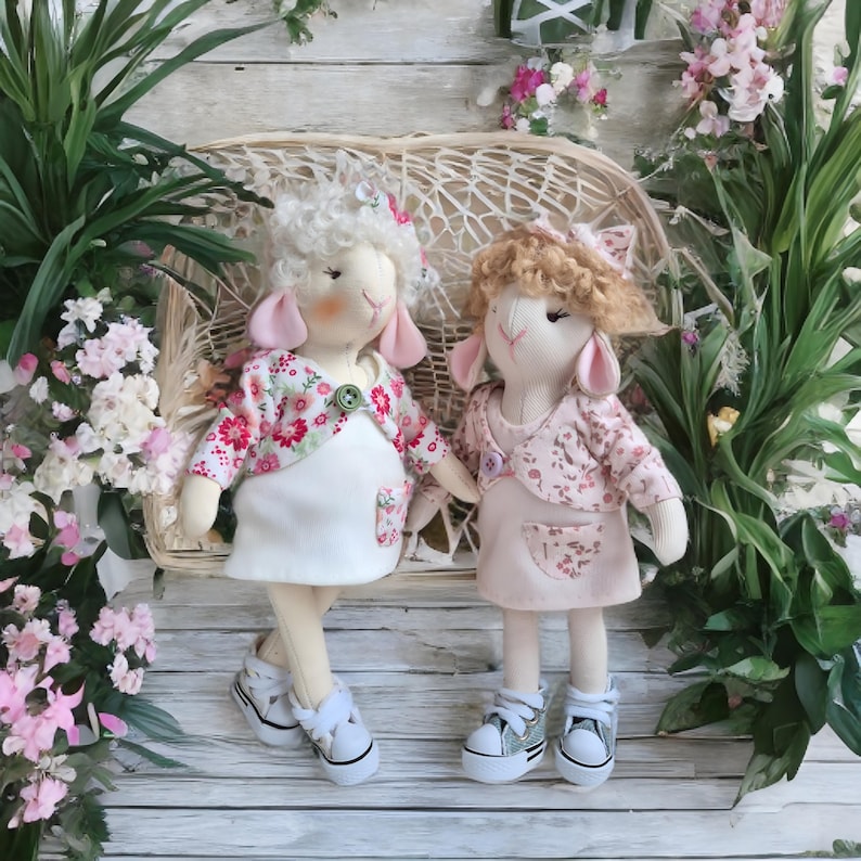 Lamb Sewing Pattern: DIY 8" Plush Doll With Clothes (PDF Tutorial) - Etsy