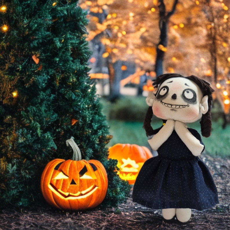 Voodoo Witch Doll Sewing Pattern, Hand-sewn Halloween Doll (PDF ...