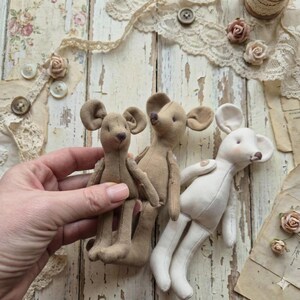 Mouse Family Sewing Pattern Set PDF — Stuffed Animal, Cloth Mice With ...