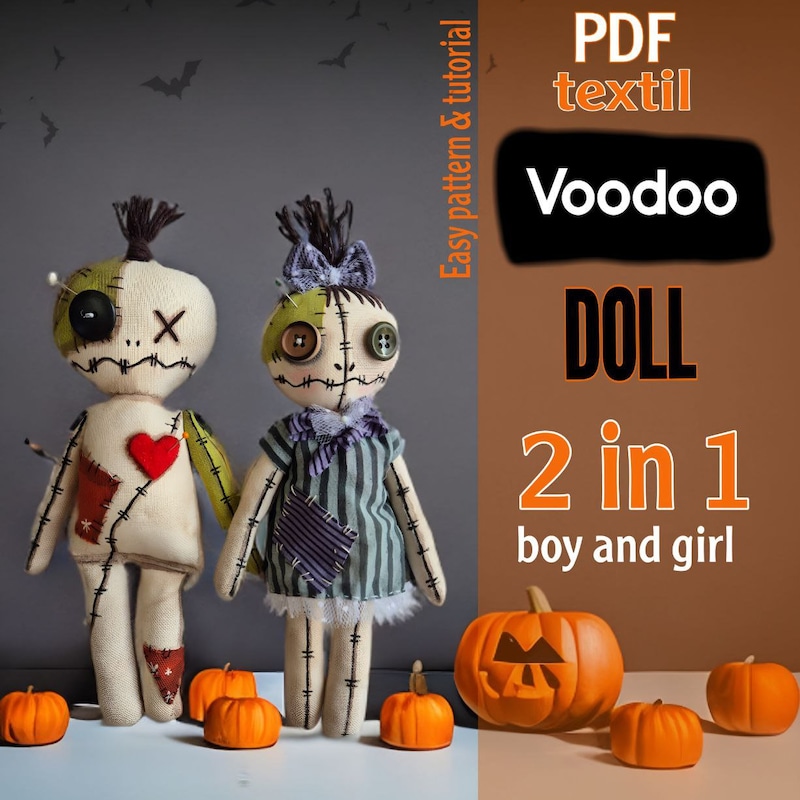 Voodoo Doll Pattern - Etsy