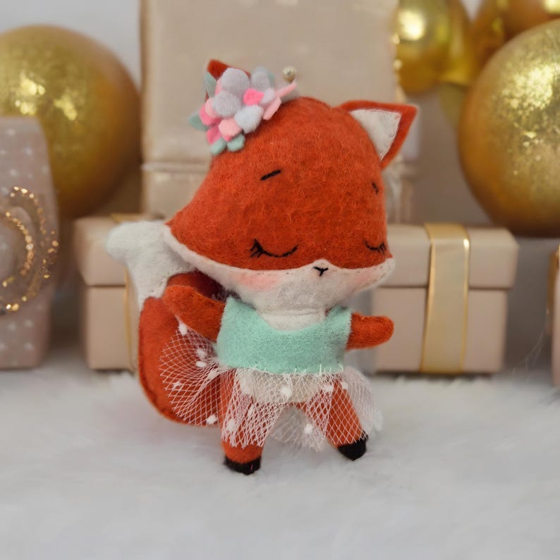 Felt Animal Ballerinas Pattern – Mouse, Fox, Cat & Panda PDF Sewing ...