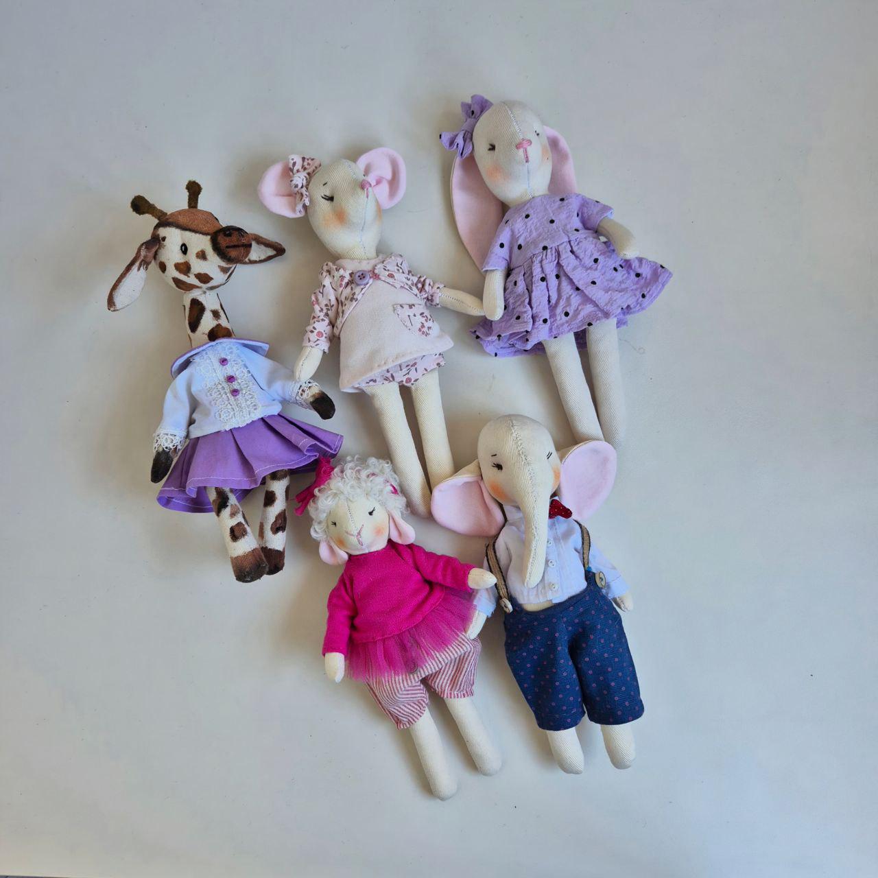 Mini Animal Sewing Pattern: Fabric Doll Tutorial (PDF Download) - Etsy