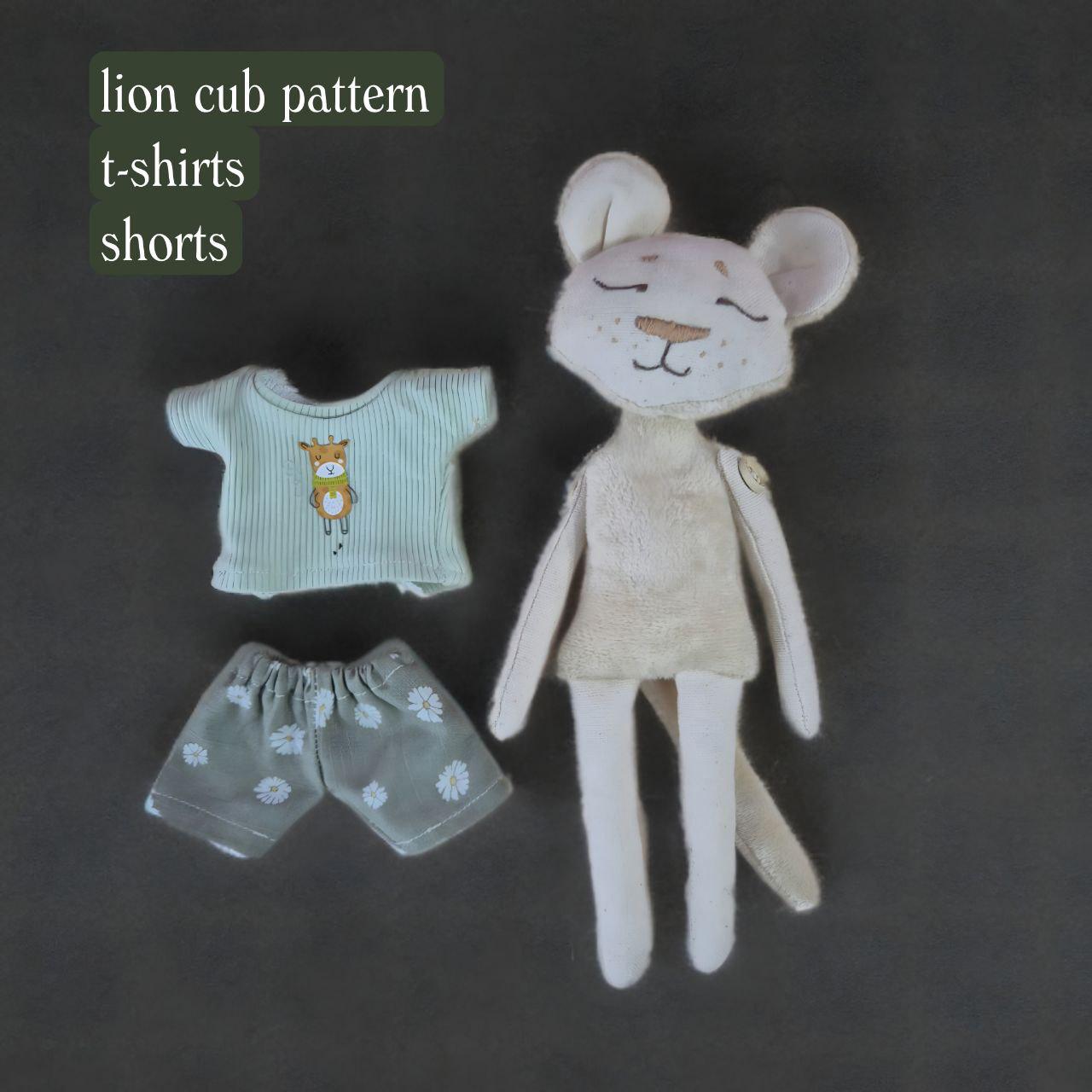 Lion Family Rag Doll Sewing Pattern: Clothes & Video Tutorial (PDF) - Etsy