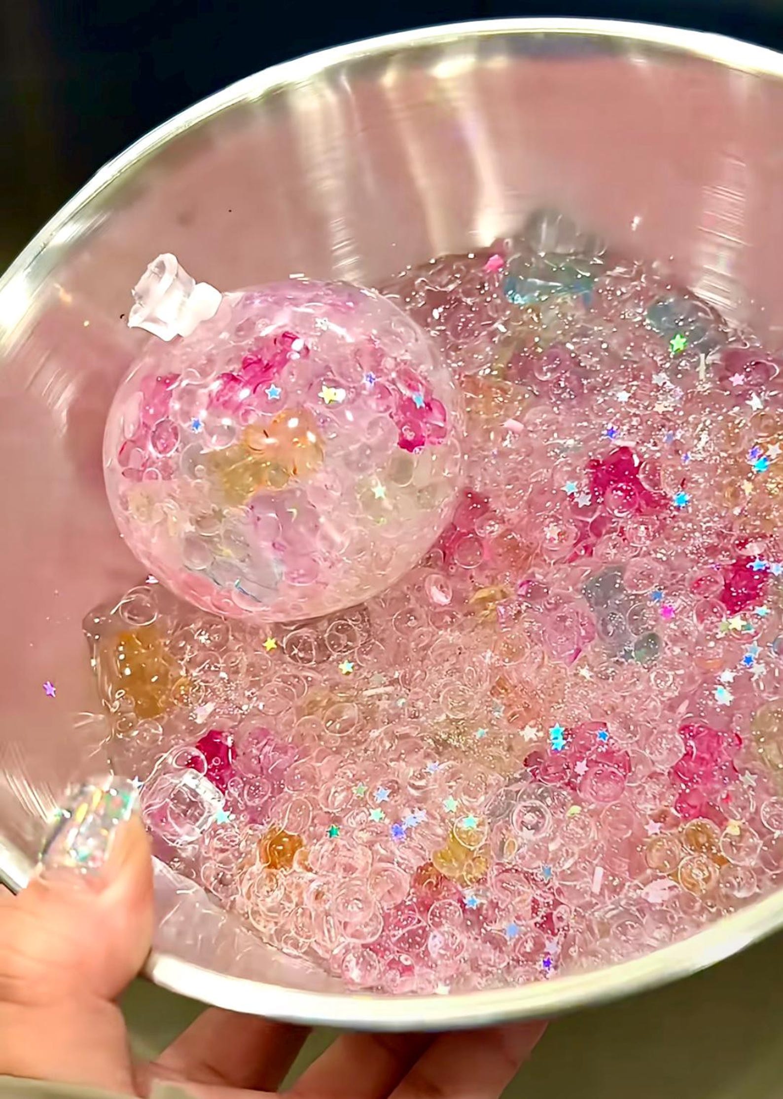 Shimmering Silicone Jelly Ball: Sensory Fidget Toy - Etsy UK
