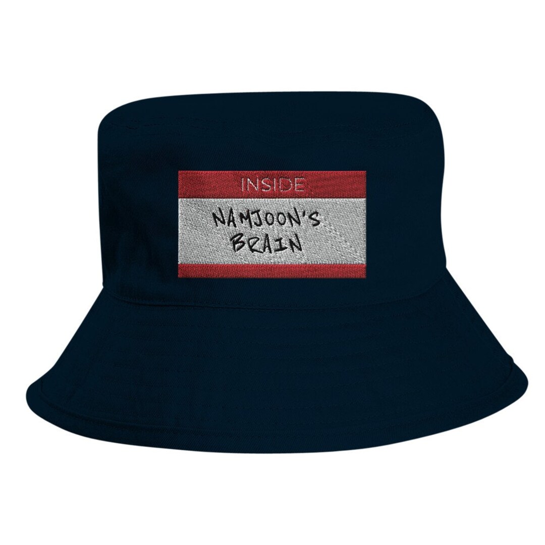 Organic Cotton Bucket Hat Beechfield B90N Inside Namjoon's Brain RM of ...