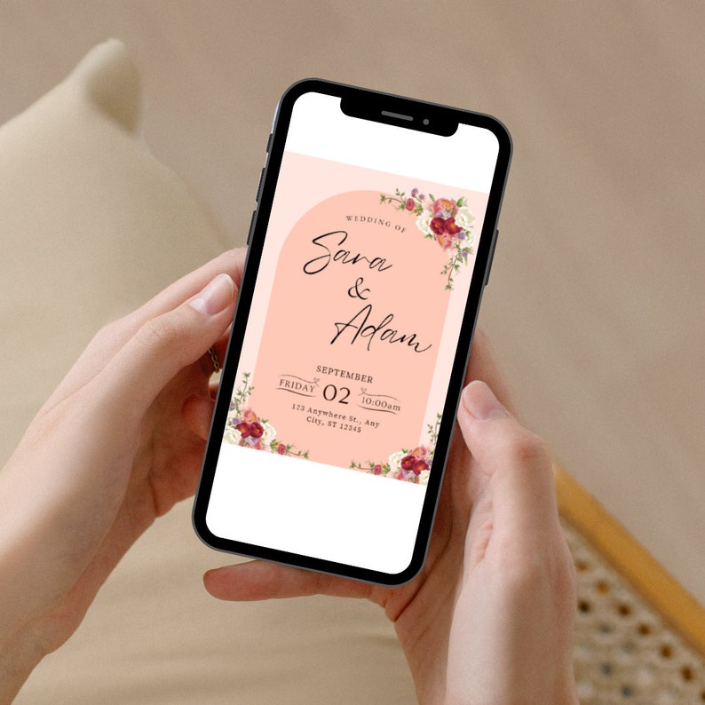 Editable Wedding Invitation Card for All Using Canva Template. Digital ...