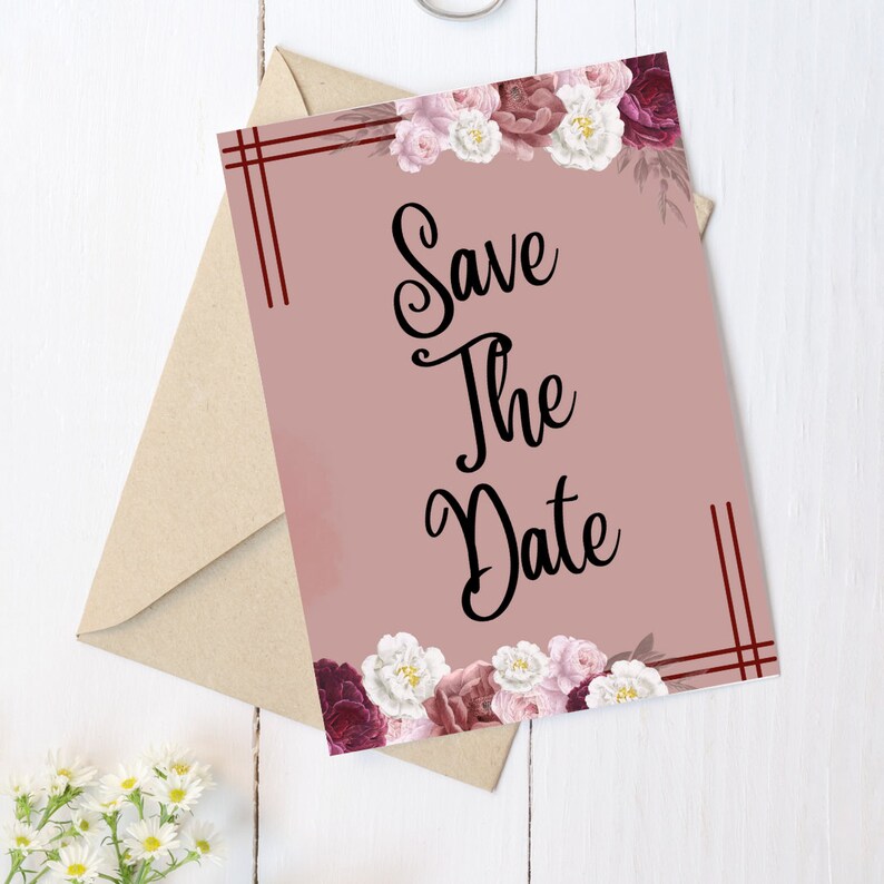 Editable Wedding Invitation Card for All Using Canva Template. Digital ...