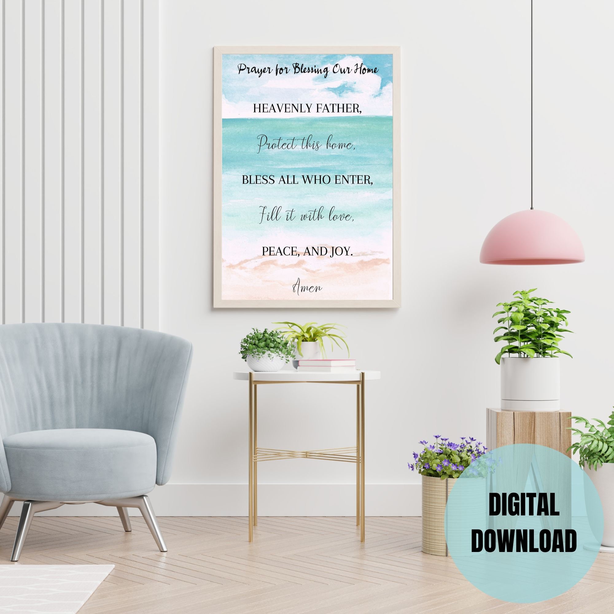 Prayer for Blessing Our Home Christian Wall Art | Infuse Your Home With ...