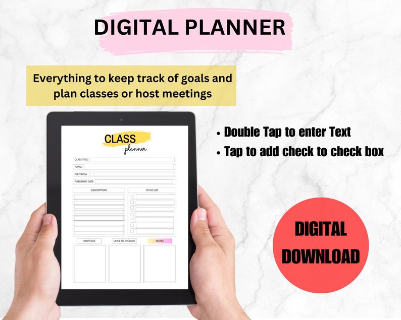 Editable Monthly Digital Planner, Goal Setting, Social Media Calendar ...