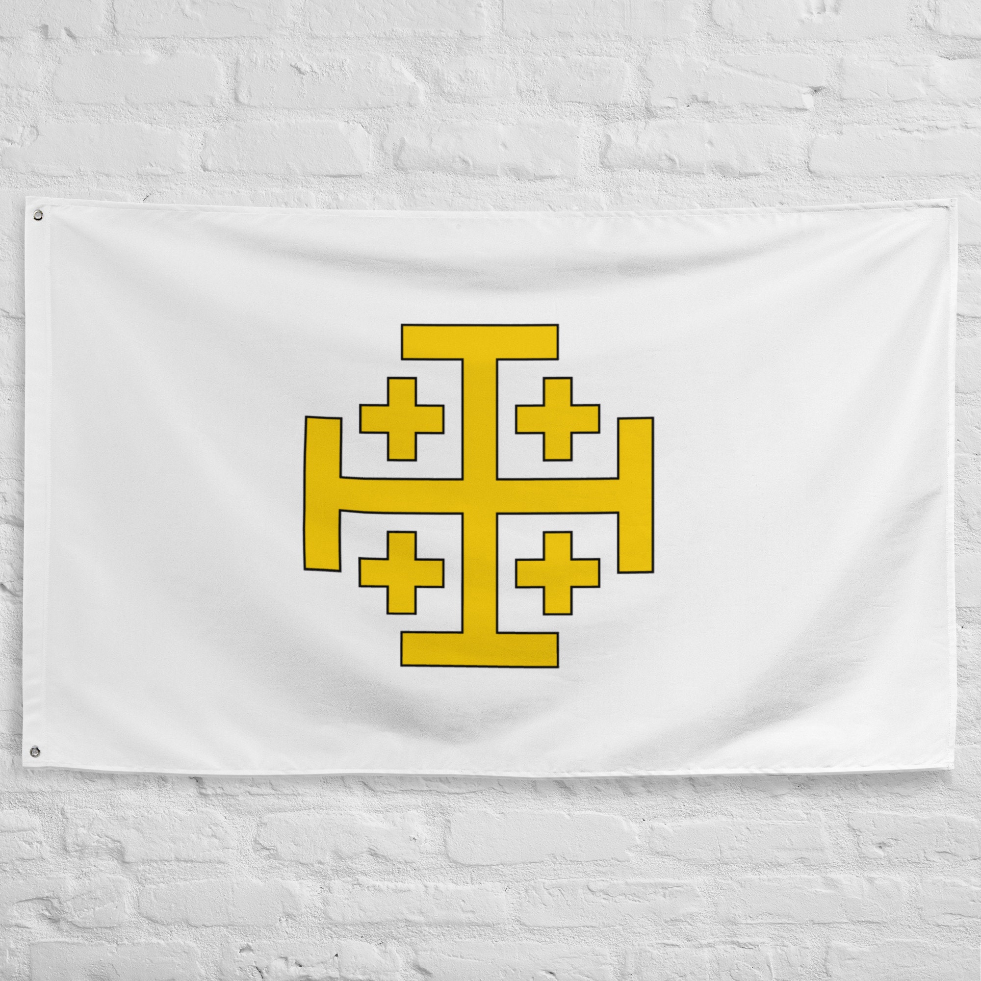 Flag of the Kingdom of Jerusalem - Etsy