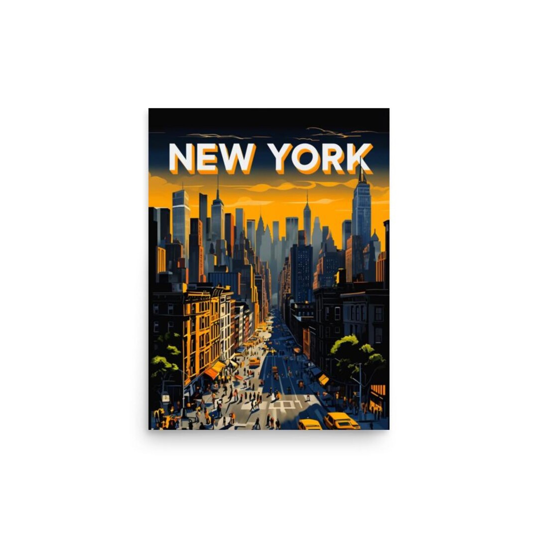 State of New York Poster - Etsy