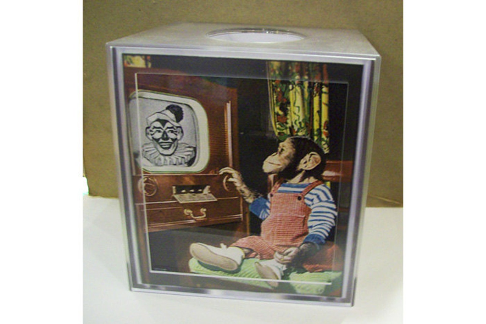 Retro Monkey Tissue Box Cover Vintage 1950s Cartoon Chimp Animal Kitsch ...