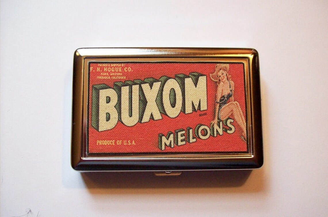 Pin up Girl Metal Wallet Retro Vintage Cigarette Case ID - Etsy