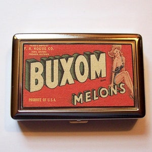 Pin up Girl Metal Wallet Retro Vintage Cigarette Case ID - Etsy