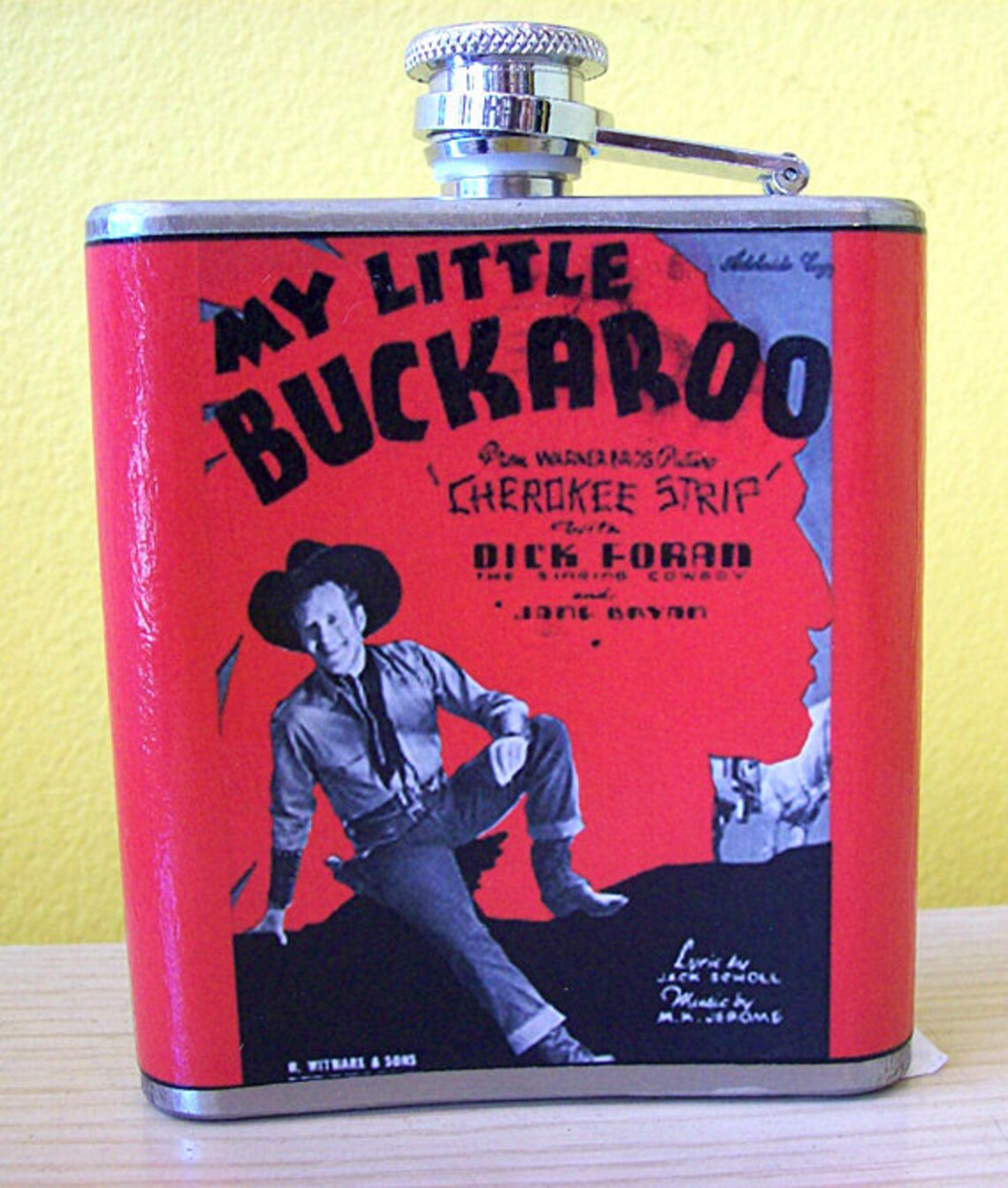 Retro Cowboy Flask Vintage 1950s Western Kitsch Rockabilly - Etsy