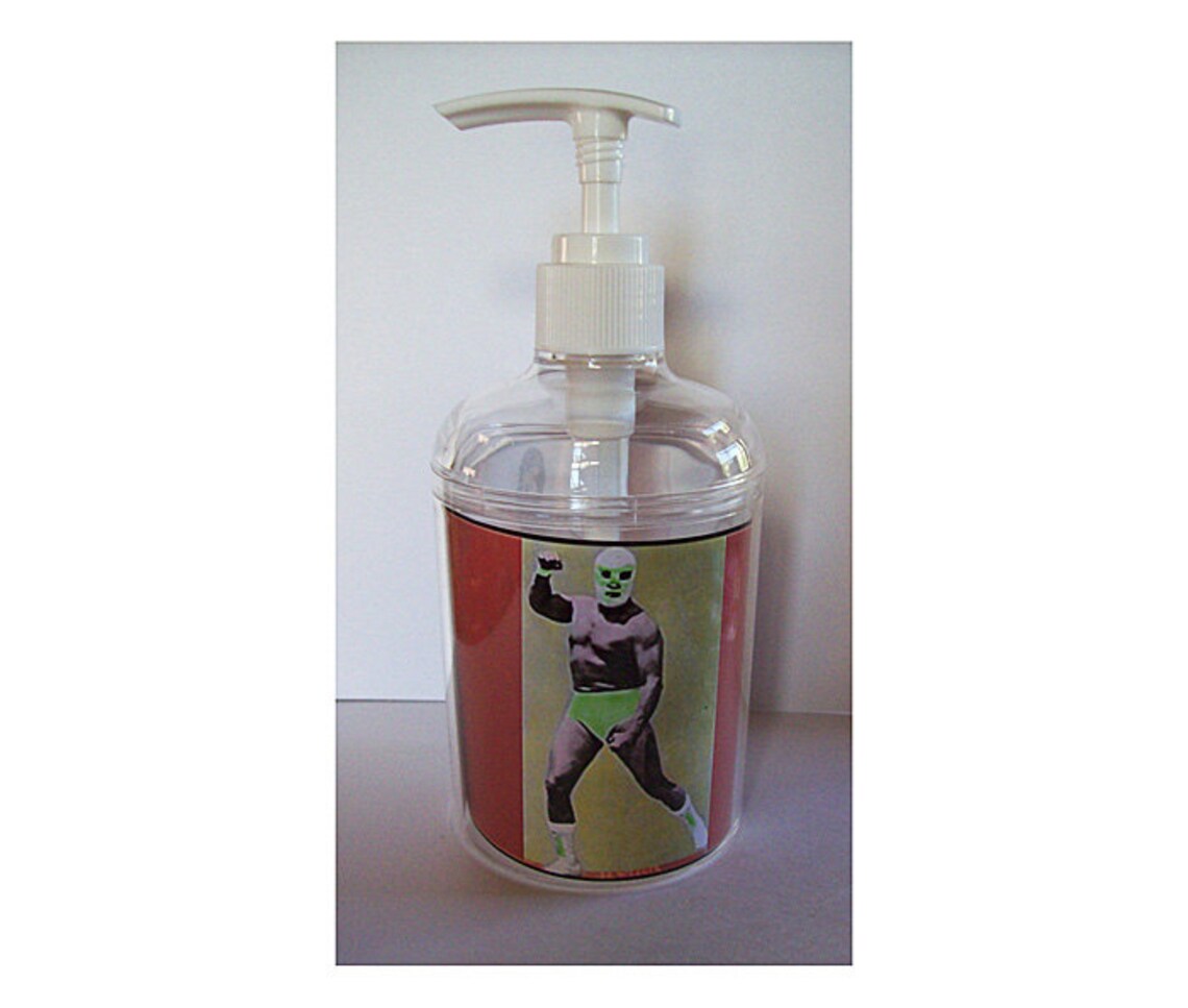 Lucha Libre Soap Dispenser Retro Mexican Wrestler Luchador | Etsy