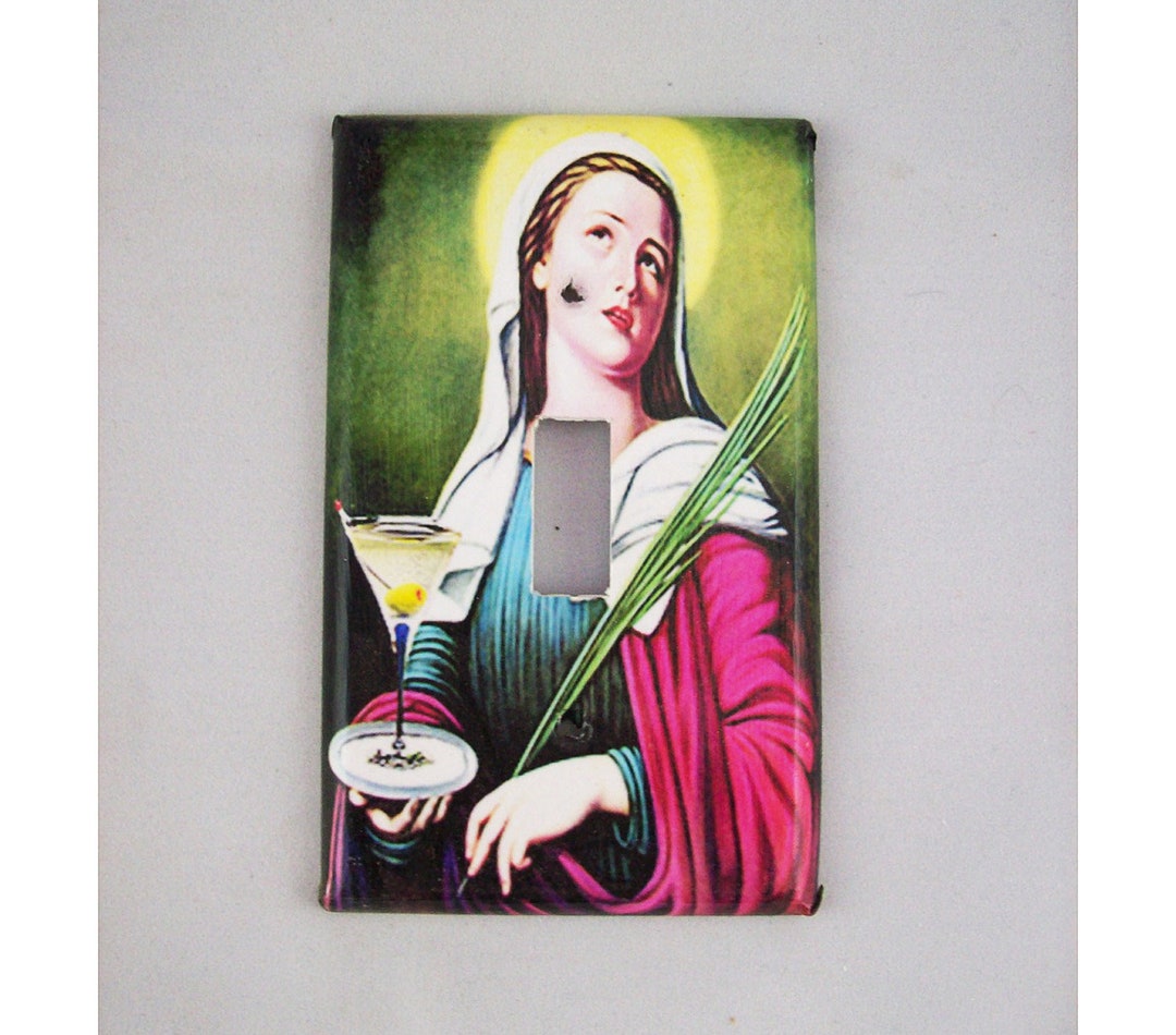 Religious Kitsch Switch Plate Cover Retro Vintage Dashboard Jesus Light ...