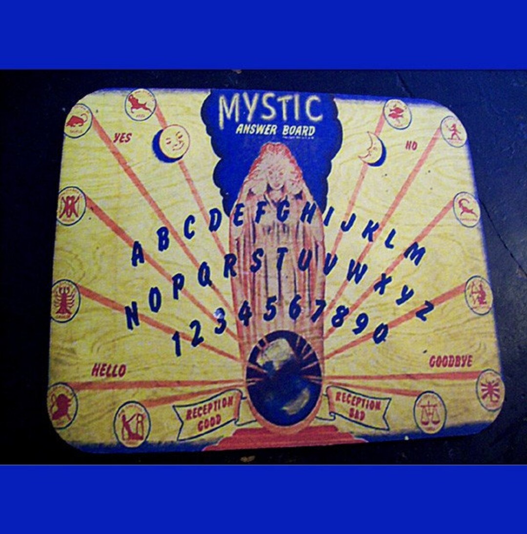 Spirit Board Mouse Pad Retro Vintage 1920s Steampunk Cosmic Ghost ...
