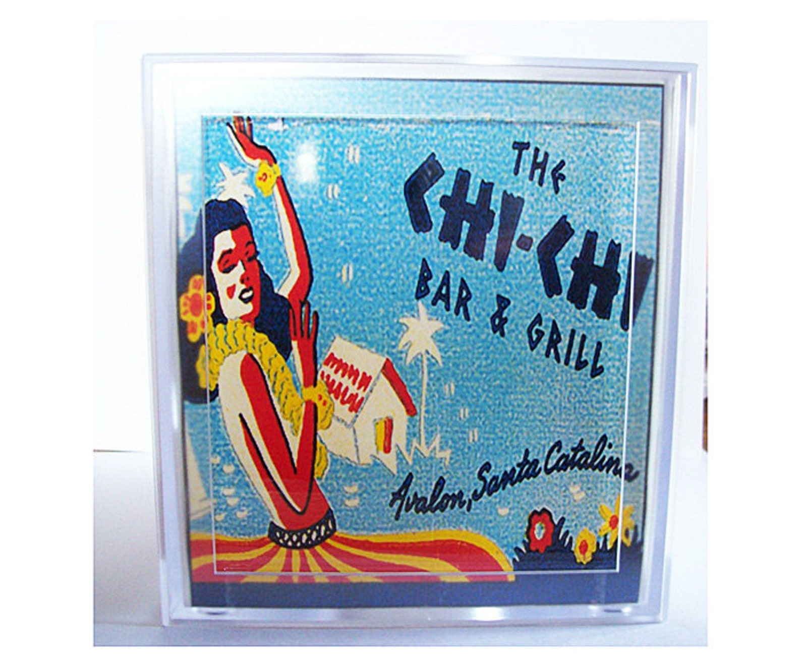 Retro Hula Tissue Box Cover Vintage Hawaii Pin up Girl Tiki Kitsch - Etsy