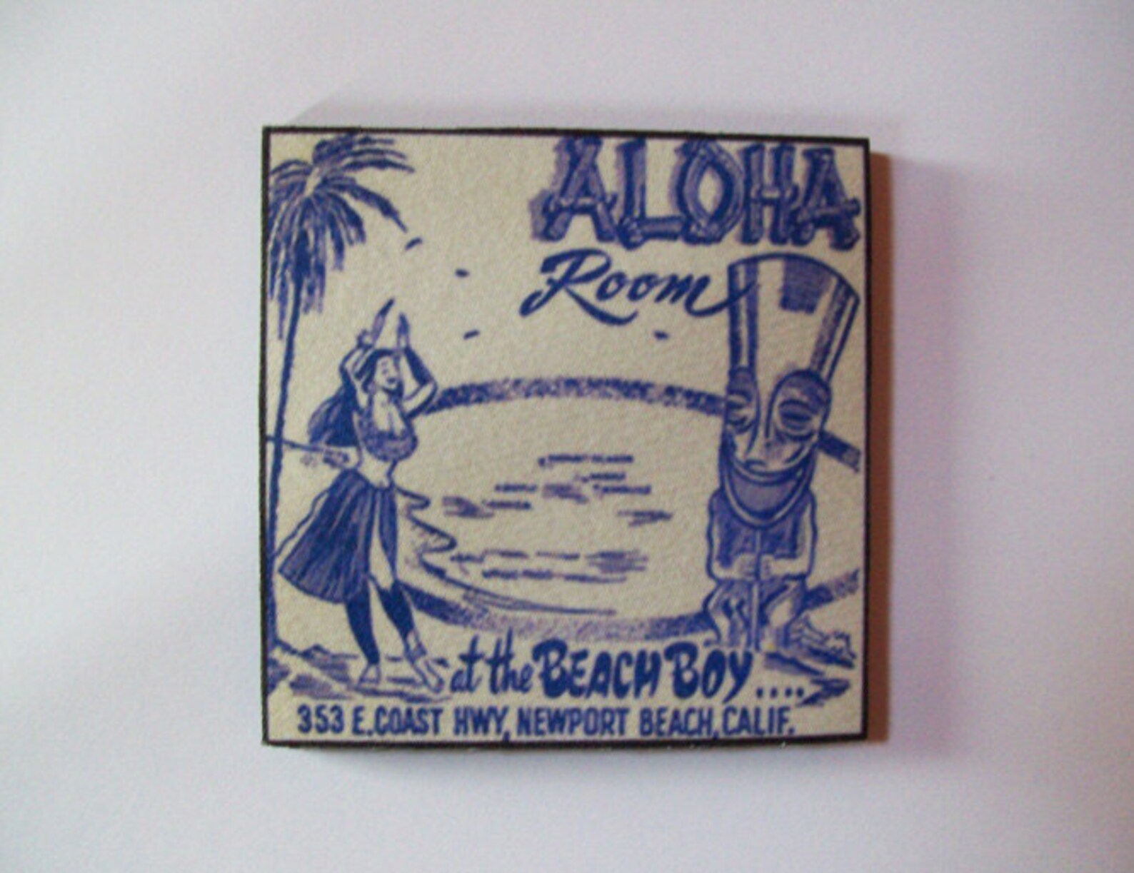 Tiki coaster set retro vintage 1950s Hawaii hula pin up girl | Etsy