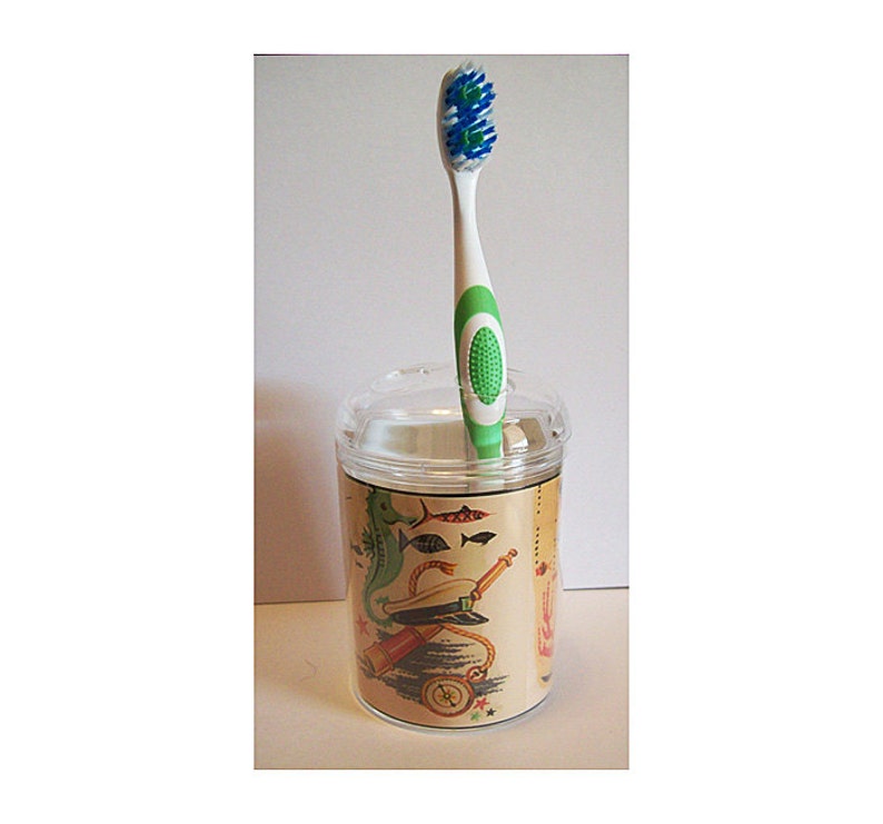 Mermaid Toothbrush Holder Retro Vintage 1950s Rockabilly Pin - Etsy