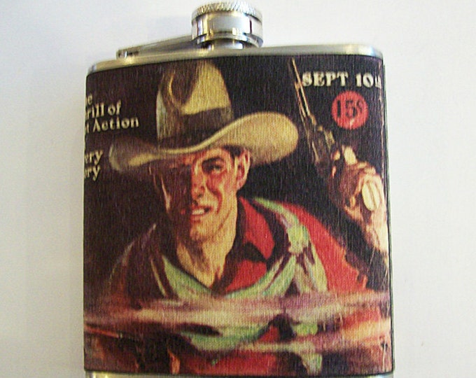 Retro Cowboy Flask Vintage 1950s Western Kitsch Rockabilly - Etsy