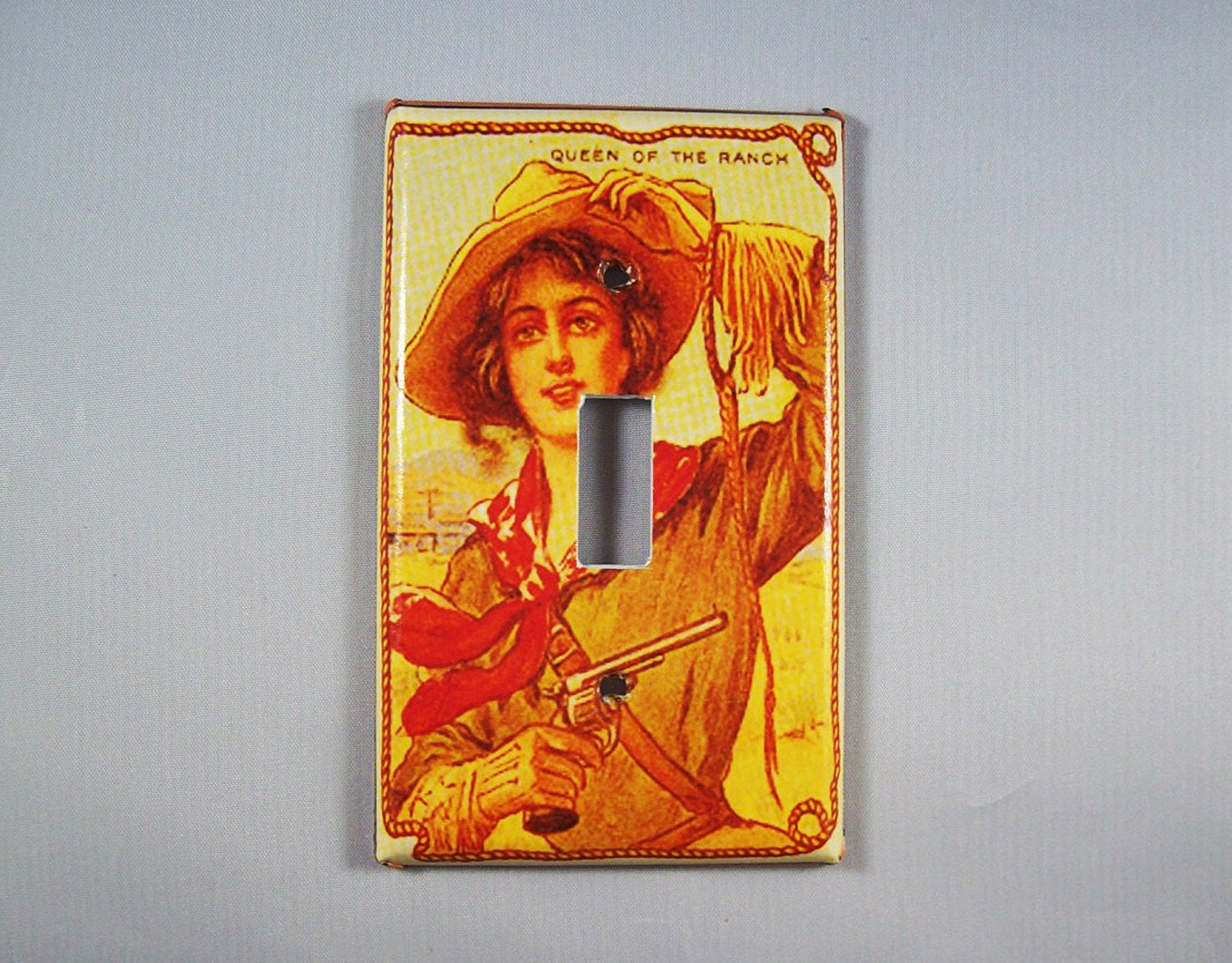 Cowgirl Switch Plate Retro Vintage 1950s Pin Up Rockabilly Etsy