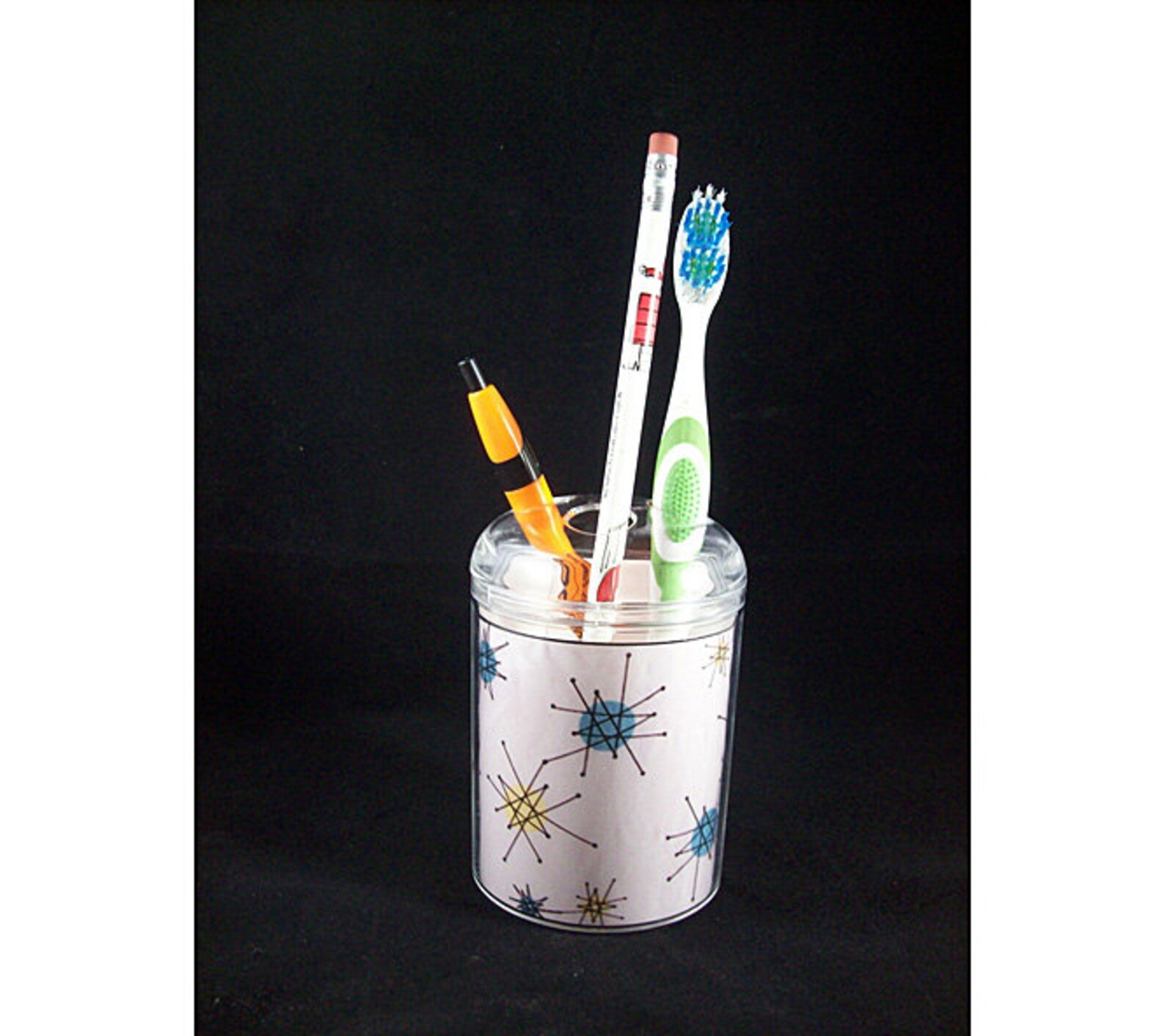 Mid Century Toothbrush Holder Atomic 1950s Era Retro Starburst - Etsy