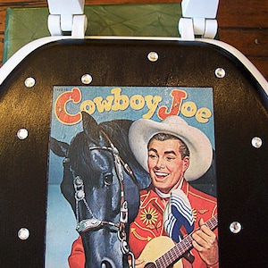 Retro Cowboy or Cowgirl Toilet Seat Vintage 1950s Western Pin up ...