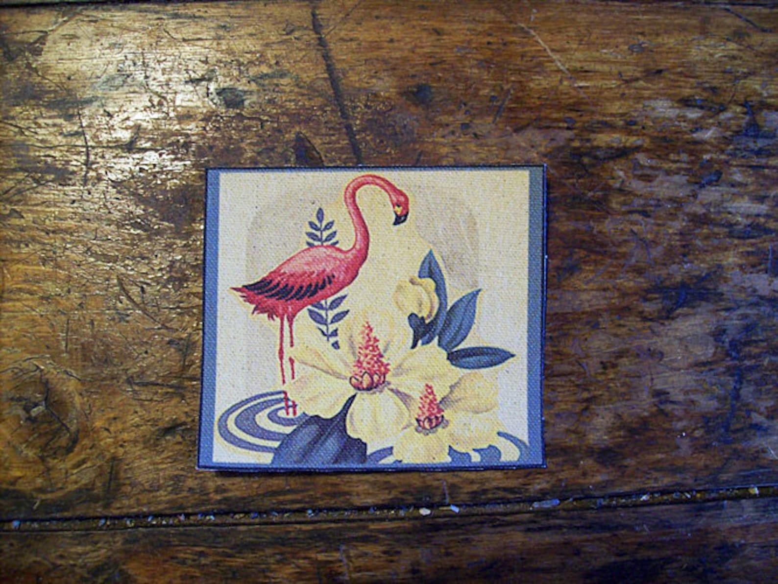 Pink Flamingo Patch Set Retro Vintage 1950s Florida Rockabilly Art Deco ...