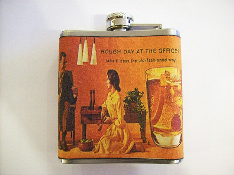 Cocktail Advertisement Flask Retro Fifties Era Vintage - Etsy