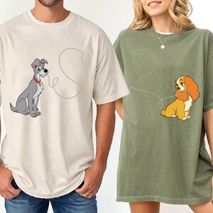 Lady and the Tramp Spaghetti Couples Comfort Colors® Shirt, Disney ...
