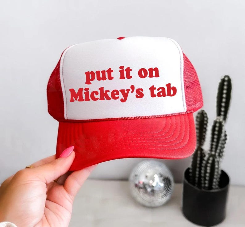 Put It on Mickey's Tab Hat | Custom Disney Trucker - Etsy