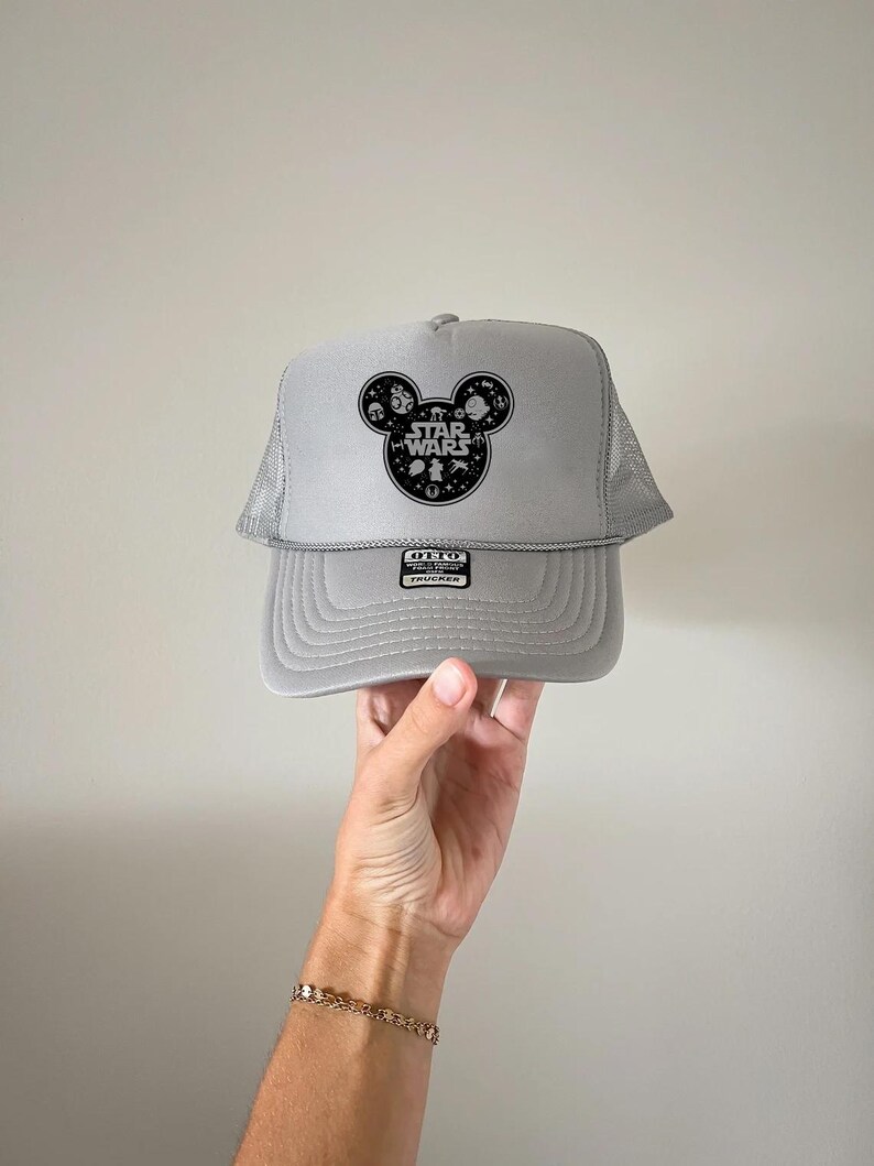 Custom Star Wars Mickey Ears Trucker Hat, Disneyland Adult & Youth - Etsy